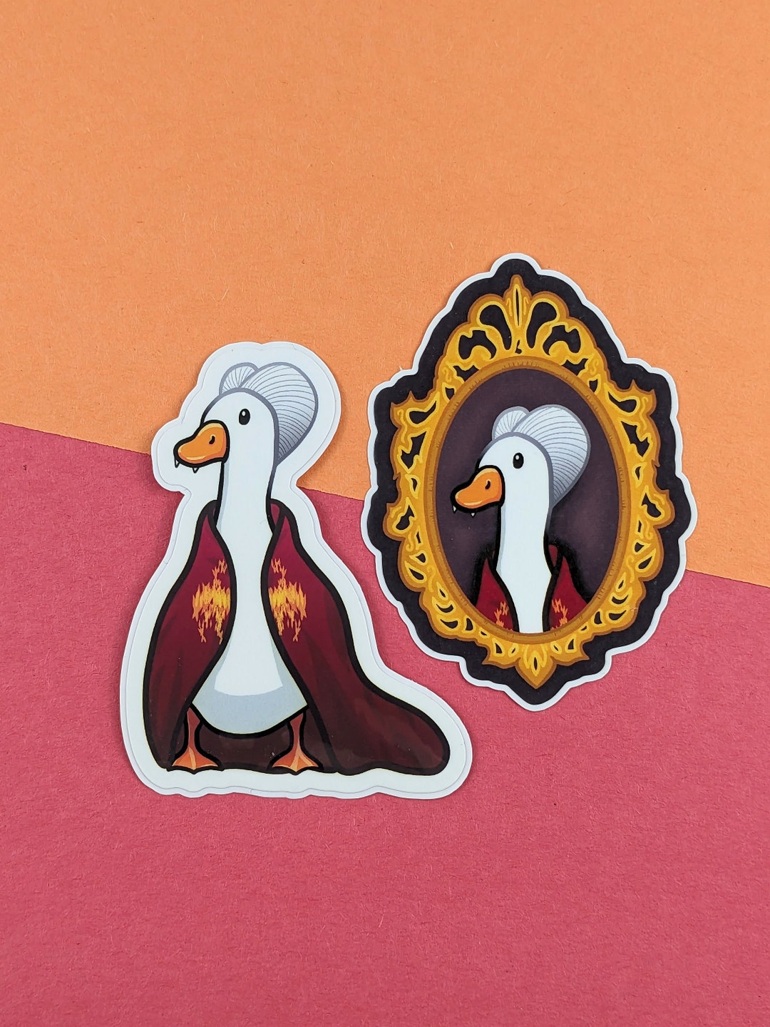 Dracula Duck Sticker Set Halloween Themed Vinyl Easy Peel - Etsy