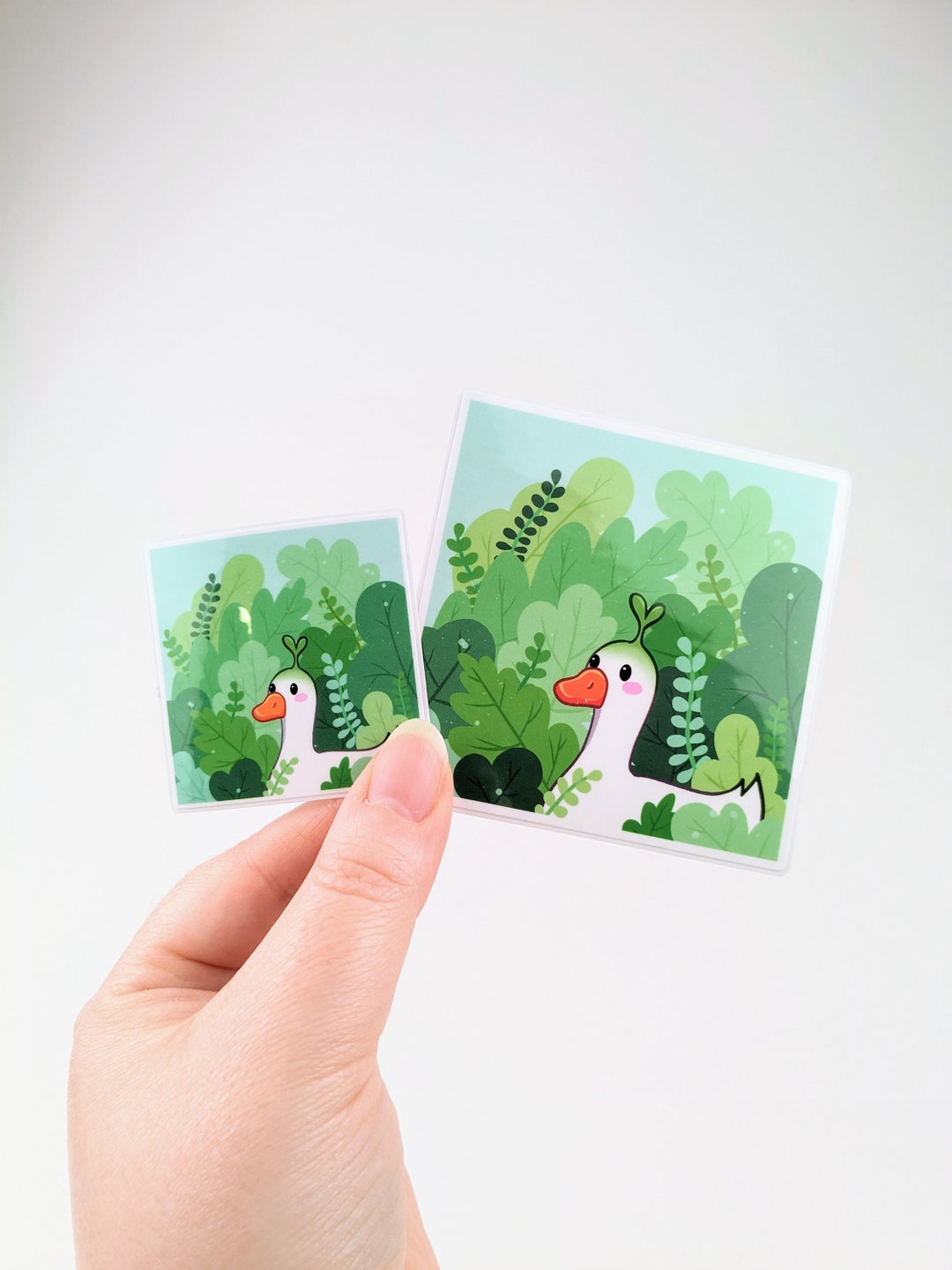 Duck Sprout Sticker Set Plant Themed Vinyl Easy Peel Sticker Cute ...
