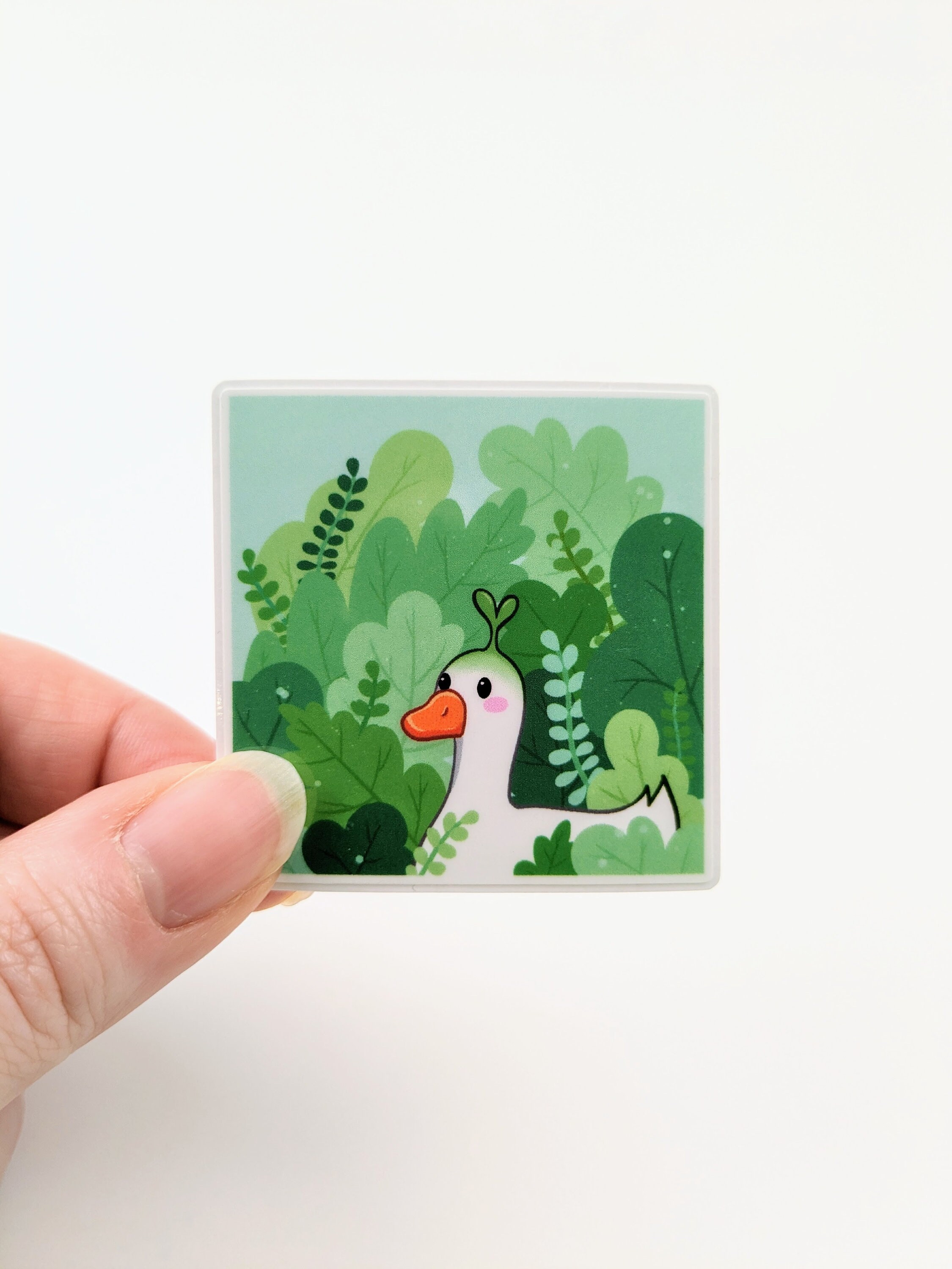 Duck Sprout Sticker 2 Plant Themed Vinyl Easy Peel - Etsy