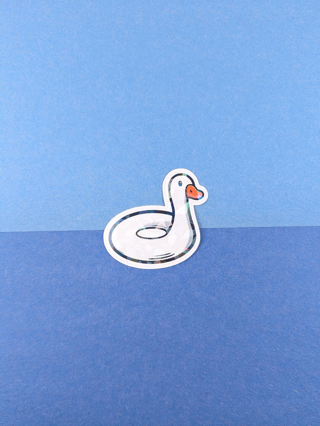 Holographic Duck Pool Float Sticker Summer Themed Vinyl Stickers Fun ...