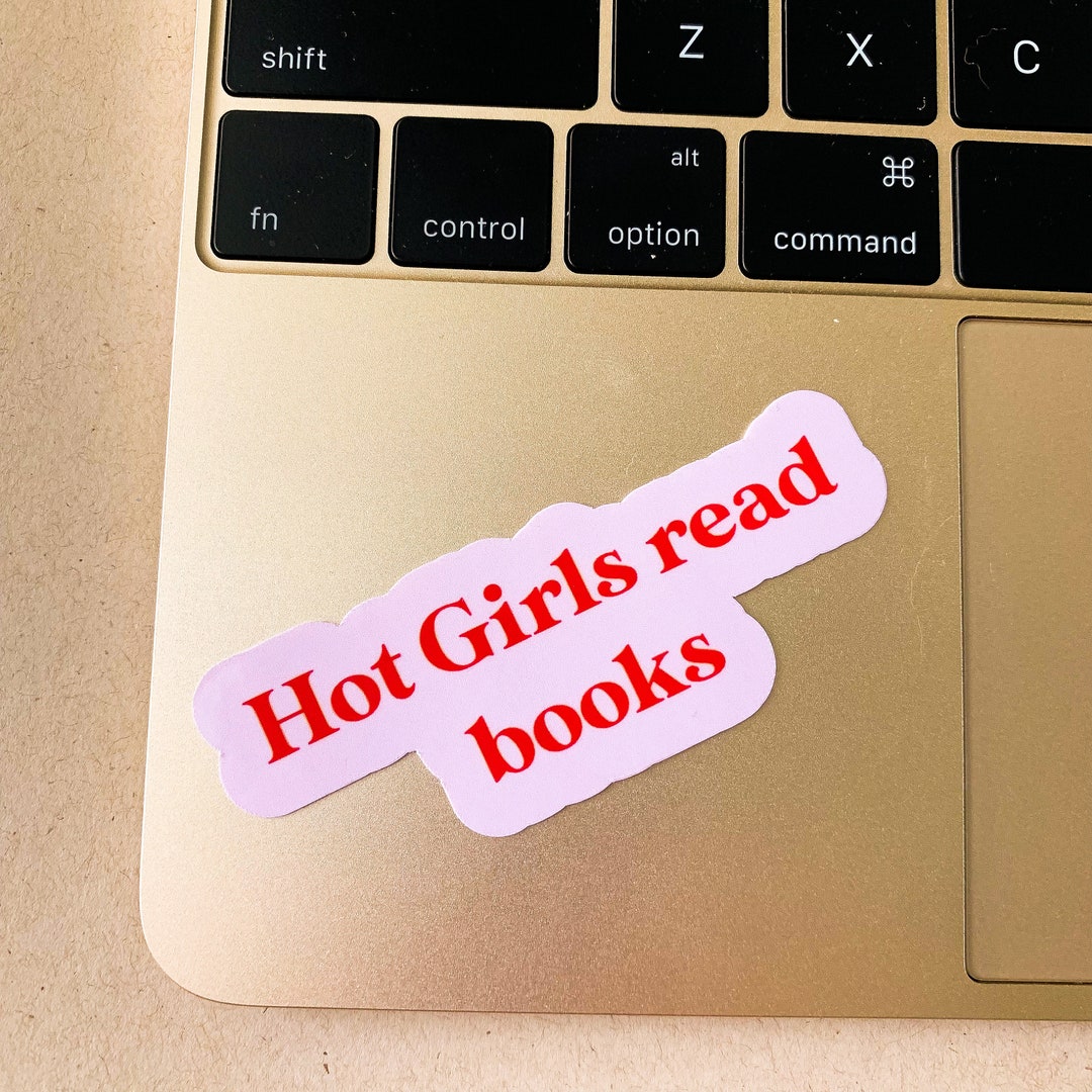 Hot Girls Read Books Sticker - Etsy