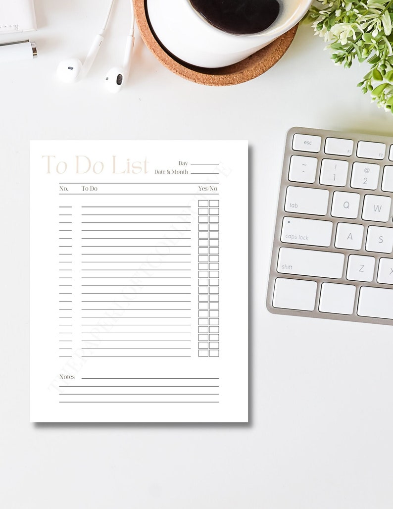 To-do List Printable Productivity Planner Daily Task Tracker Daily ...