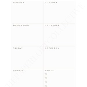 Weekly Planner Printable | Monday-sunday Planner | Daily To-do List ...