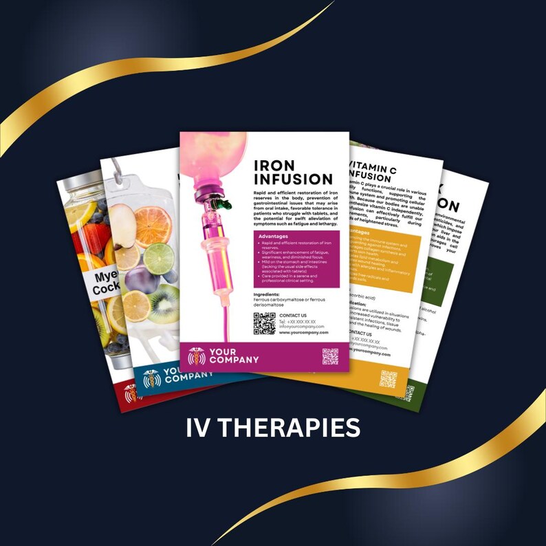 IV Infusion Therapy Therapies Drip Therapy DIN Flyer Templates Services ...