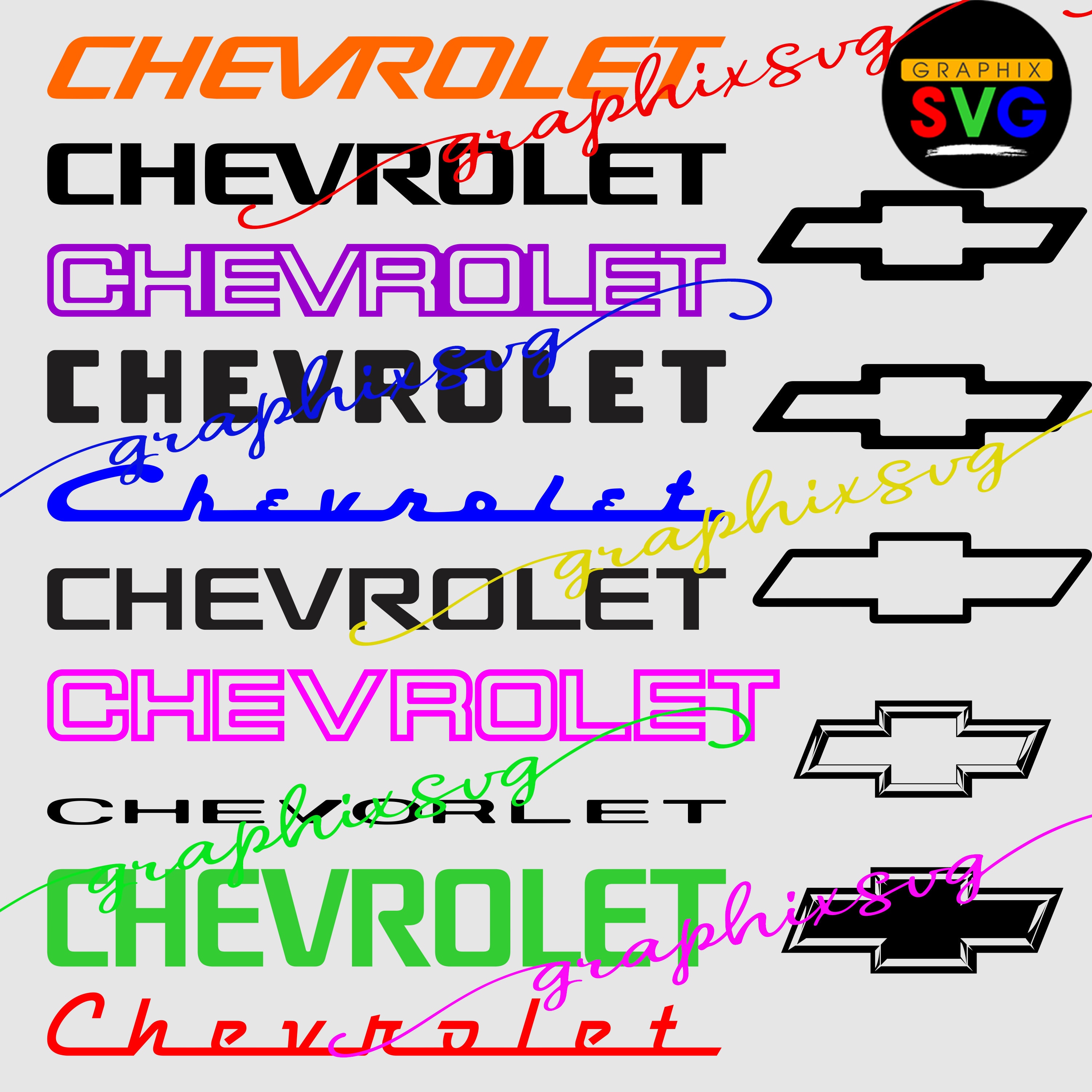 Chevrolet Logo SVG Silhouette Cameo Cricut Cut File Vector, 47% OFF