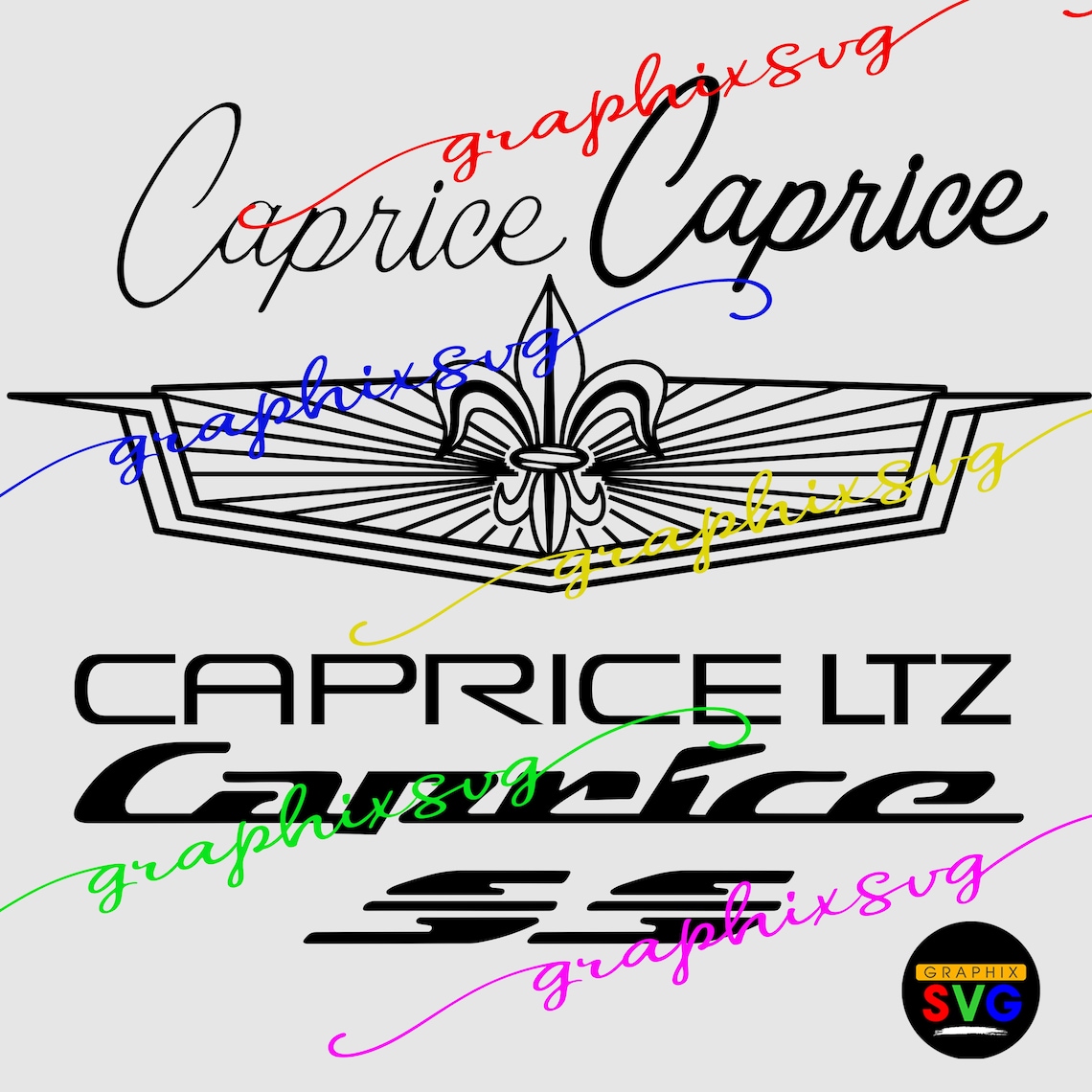 Chevy Caprice Emblem SVG Chevy Caprice Emblem EPS Chevy - Etsy
