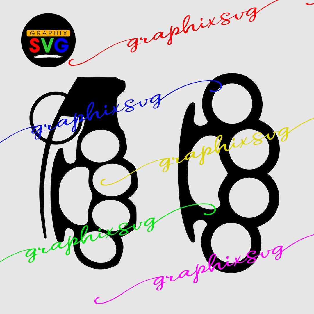 Brass Knuckles Svg Brass Knuckles Eps Brass Knuckles Png Etsy