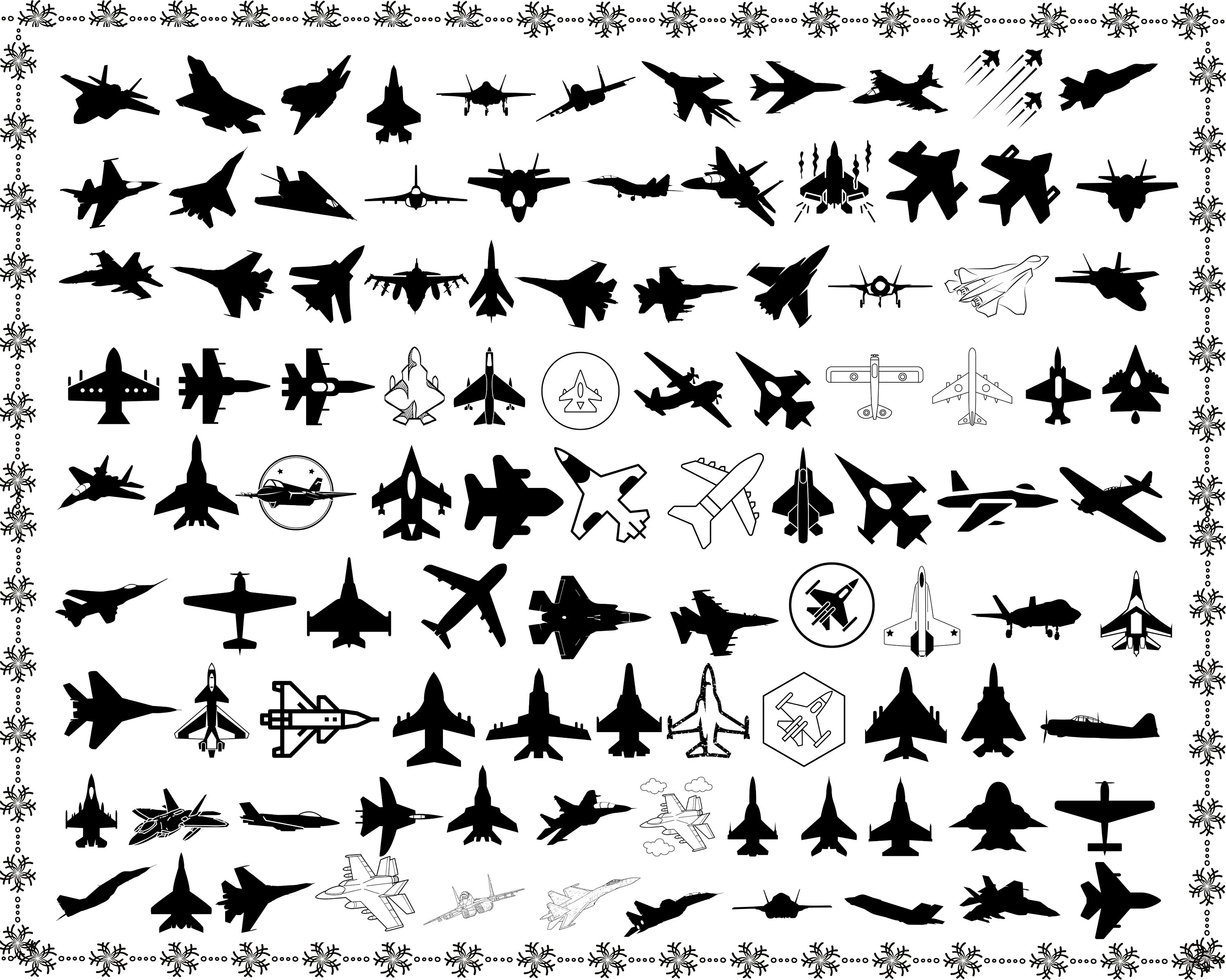 Fighter Aircraft Svgfighter Jet Epsair Force Svgmilitary - Etsy