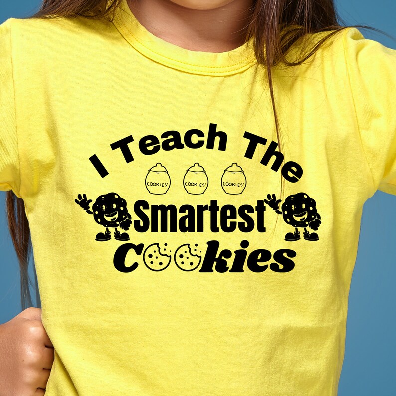 I Teach the Smartest Cookies Svg, Funny Teacher Christmas Shirt Svg ...