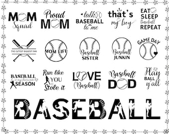 Baseball Svg Bundle, Baseball Quotes Svg, Baseball Font Svg, Baseball ...