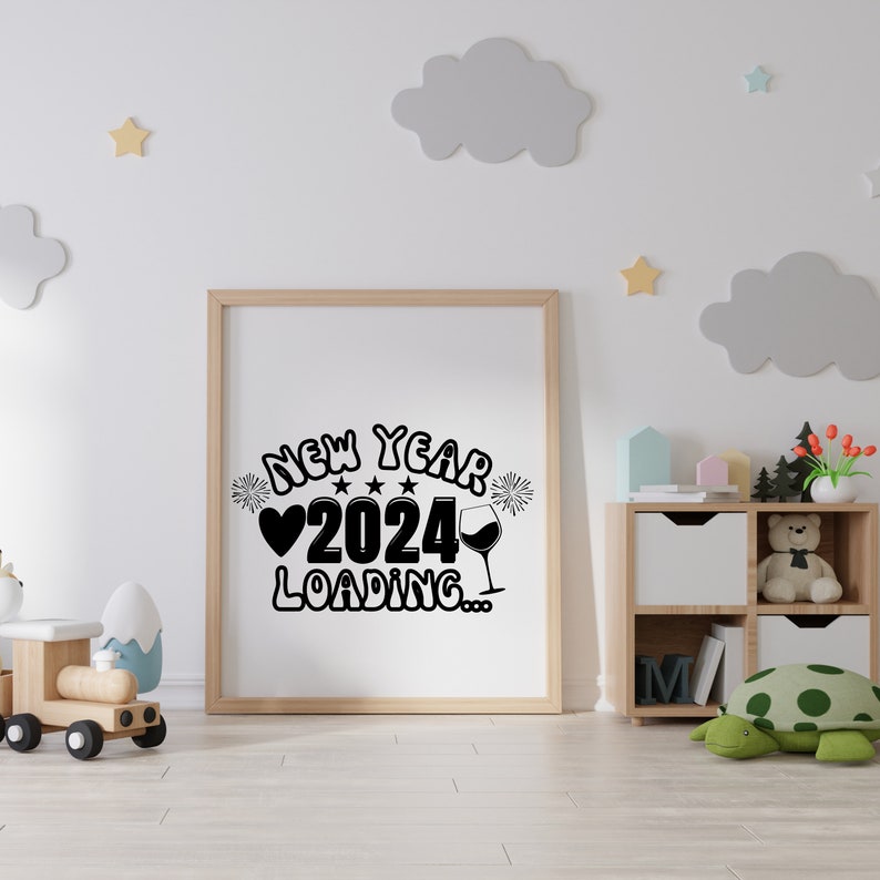 2024 Loading PNG, Happy New Year 2024, NYE Party Shirt Decoration Decor ...