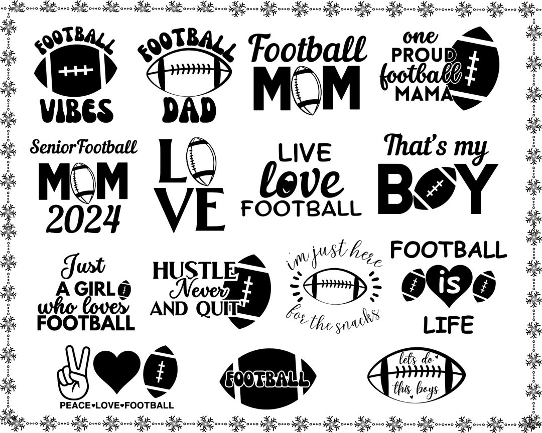 Football Svg Bundle, Football Game Day Svg, Football Svg Designs ...
