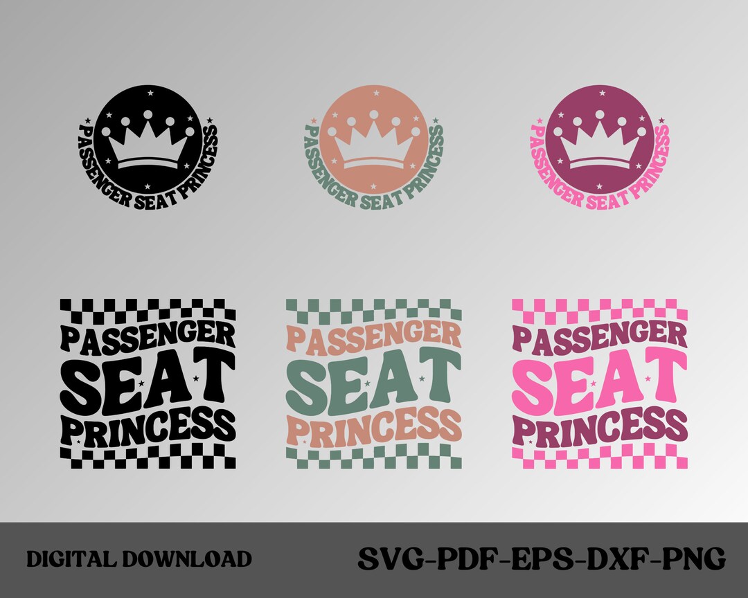Passenger Seat Princess Svg,png, Girlfriend Svg, Car Svg,passenger ...