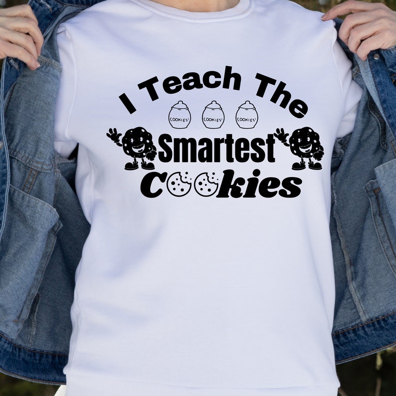 I Teach the Smartest Cookies Svg, Funny Teacher Christmas Shirt Svg ...