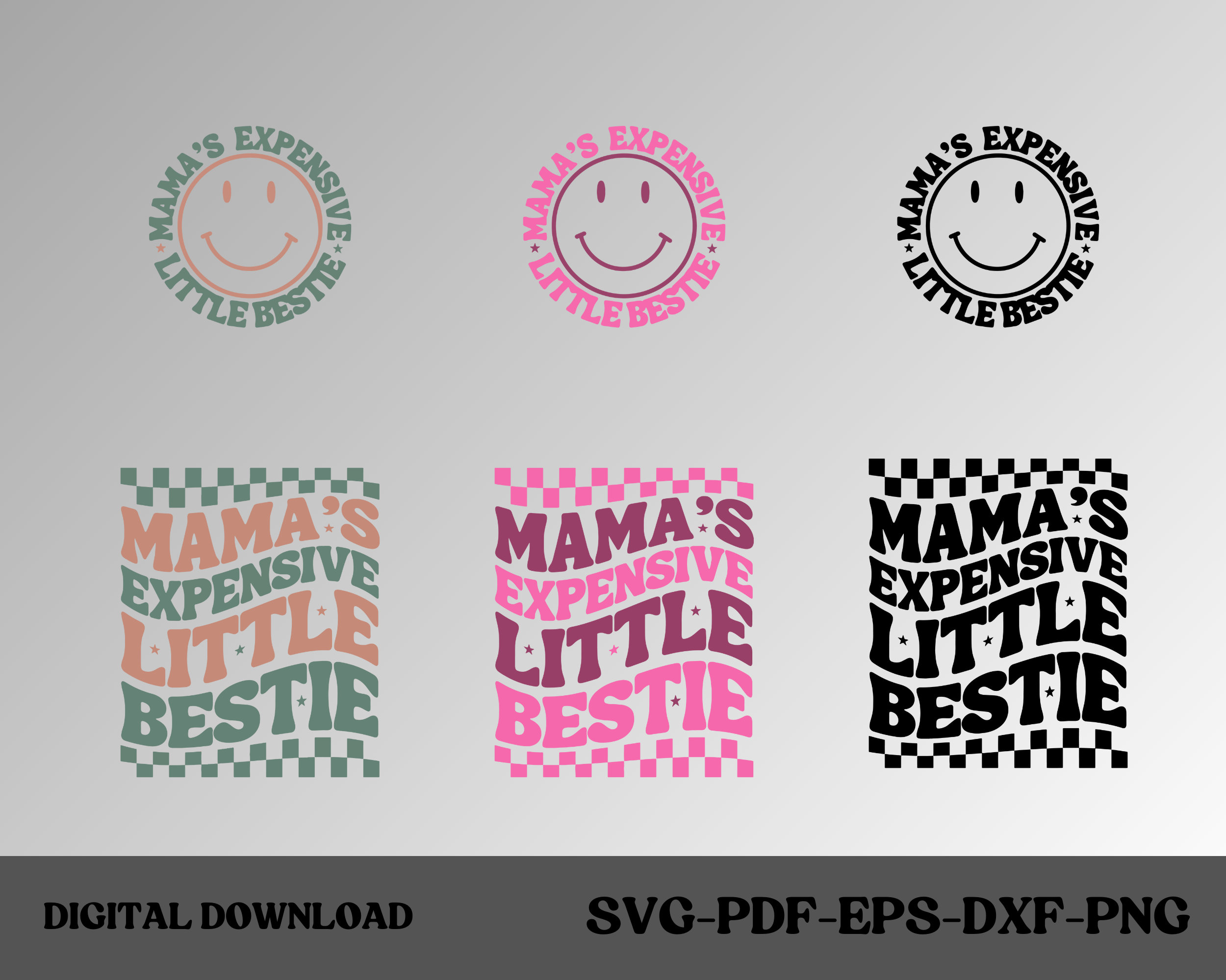 Mama's Expensive Little Bestie Svg Png, Pocket and Back Svg Png, Trendy ...