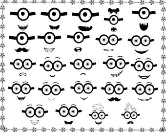 Minion Face Svg, Minion Face Vector, Minion Eyes, Cute Minion, Minion ...