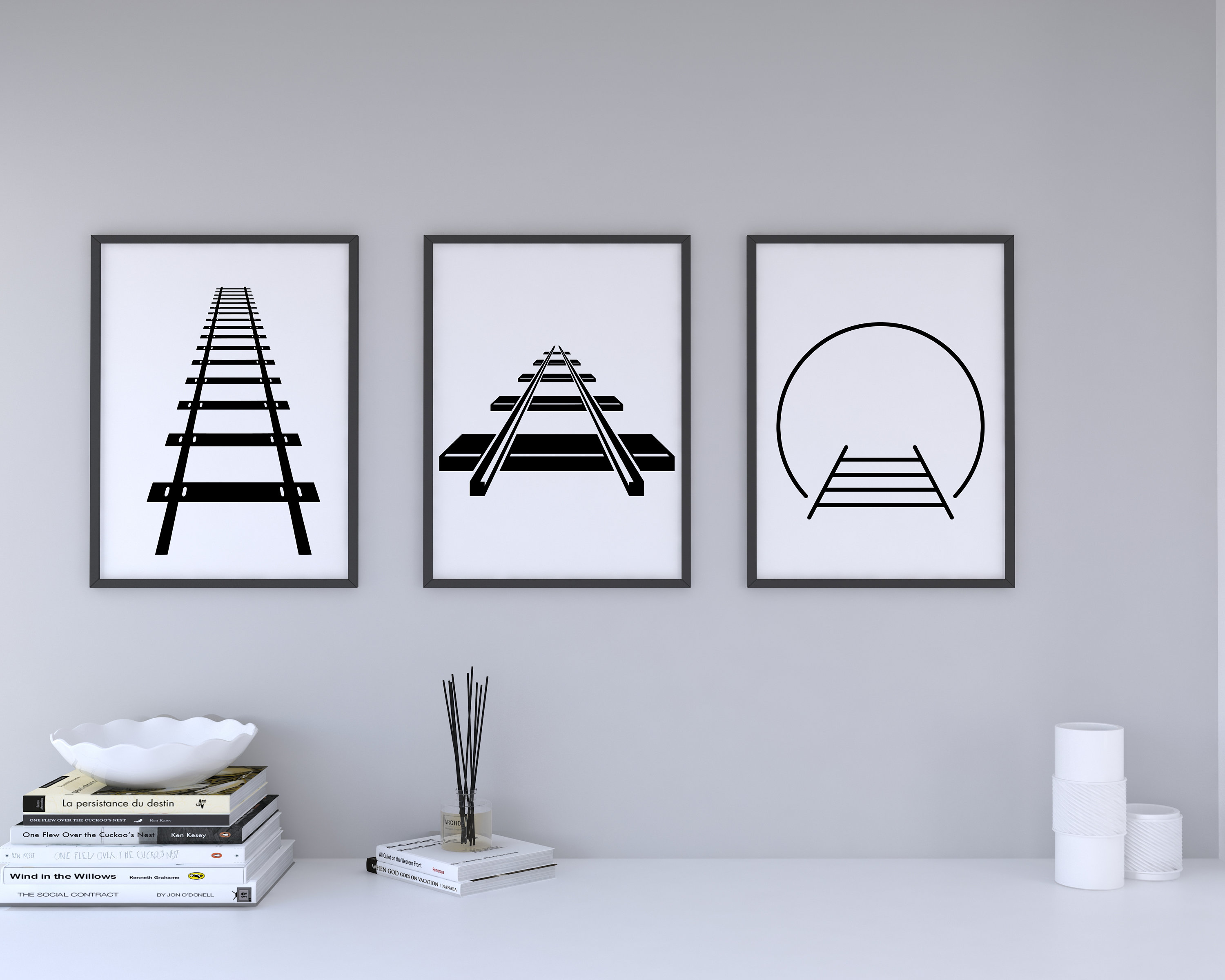 Railway Track Silhouette Pack,railway SVG, Railway PNG, Train Track ...