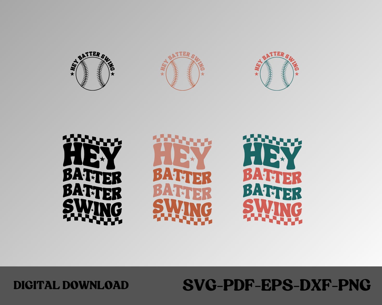 Hey Batter Batter Swing Svg - Baseball Svg - Retro Baseball Svg ...