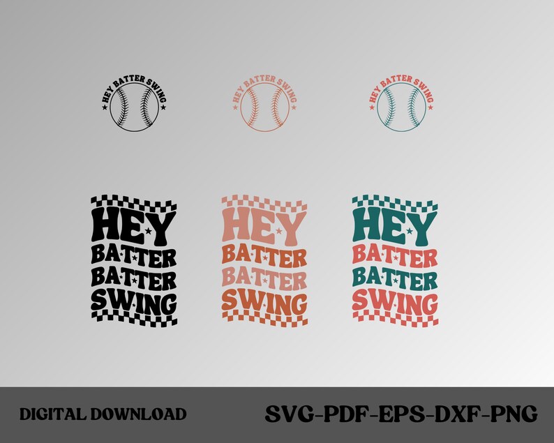 Hey Batter Batter Swing Svg - Baseball Svg - Retro Baseball Svg ...
