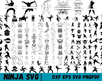Ninja Svg, Ninja Party SVG, Ninja File for Cricut, Ninja Png, Cut Files ...