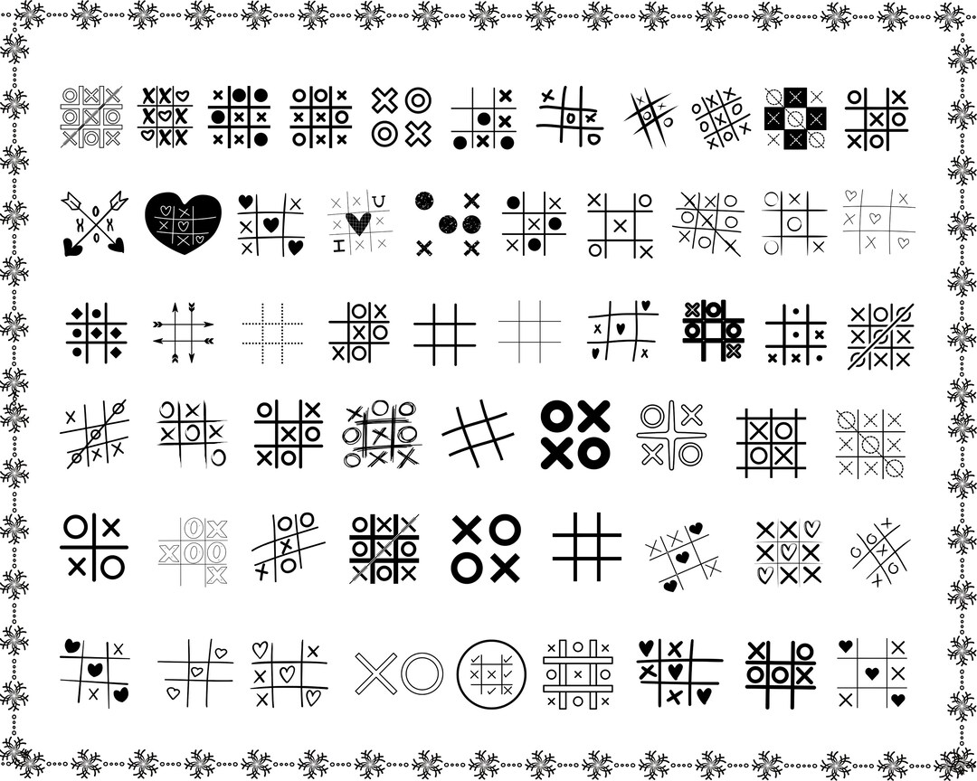 Tic Tac Toe Svg Tic Tac Toe Board Svg Tic Tac Toe Grid Svg Etsy 