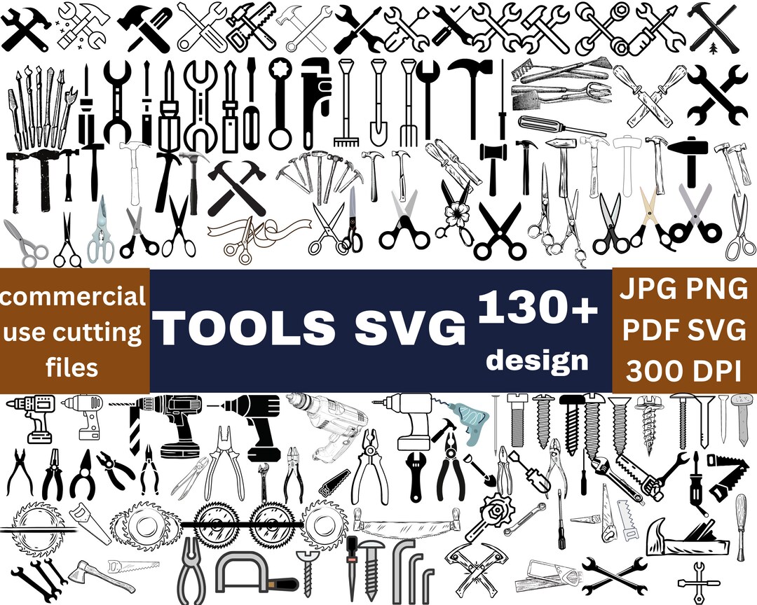 Tools Svg, Hand Tool Svg ,tool Svg Bundle , Wrench Svg, Mechanic Tools ...