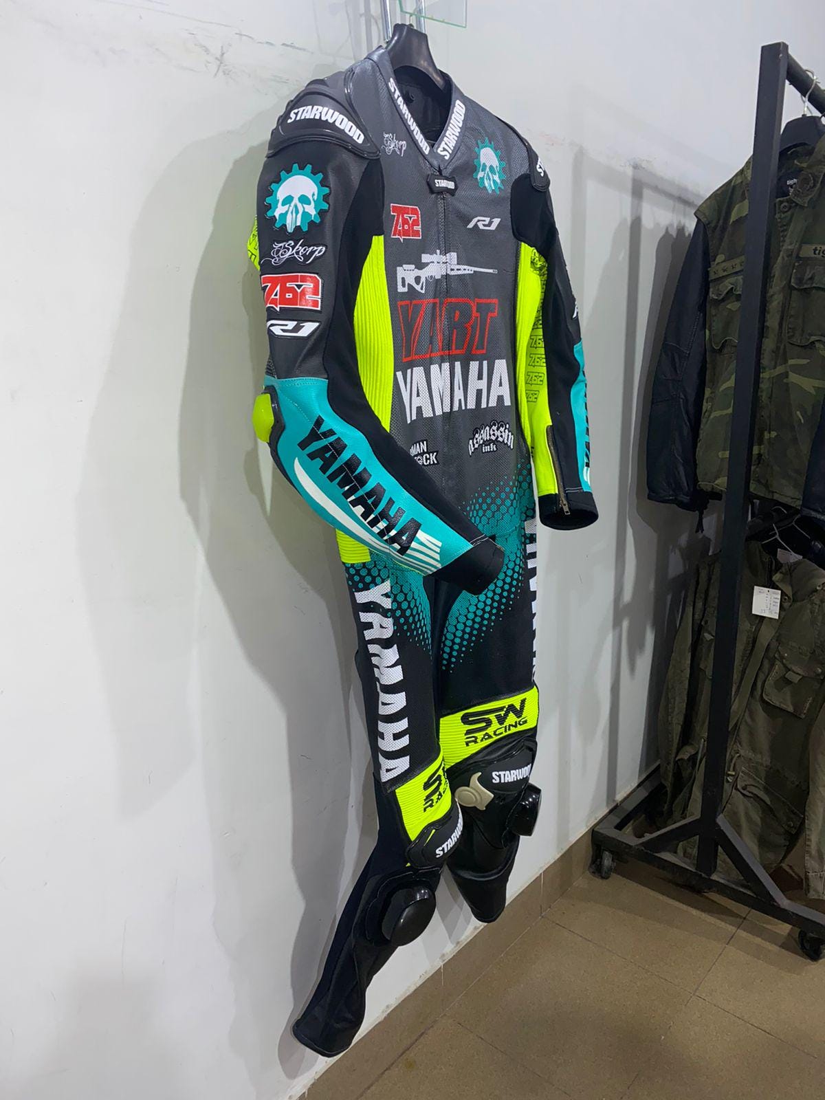 Yamaha Motorbike Racing Leather Suit: Custom Motogp Riding Suit - Etsy