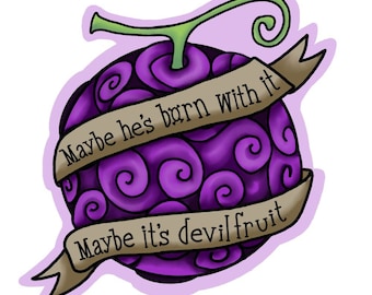 Devil Fruit Sticker - Etsy