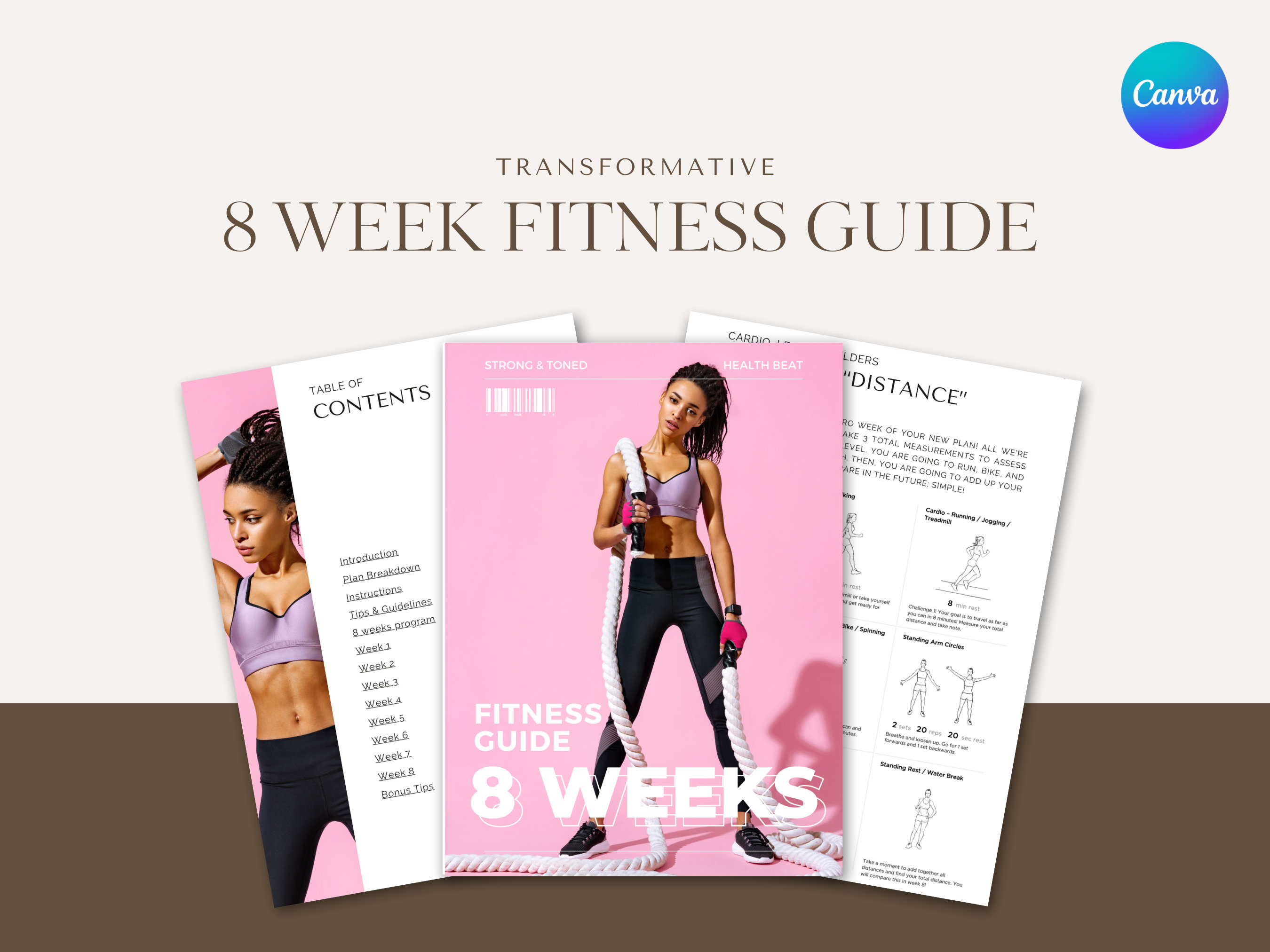Workout Guide | Workout Plan | Canva Workout | Weight Loss Program ...