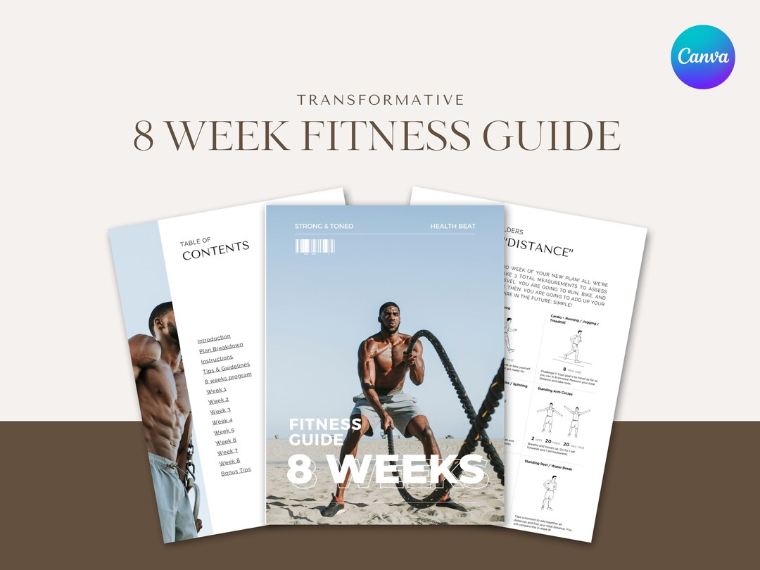 Workout Guide | Workout Plan | Canva Workout | Weight Loss Program ...