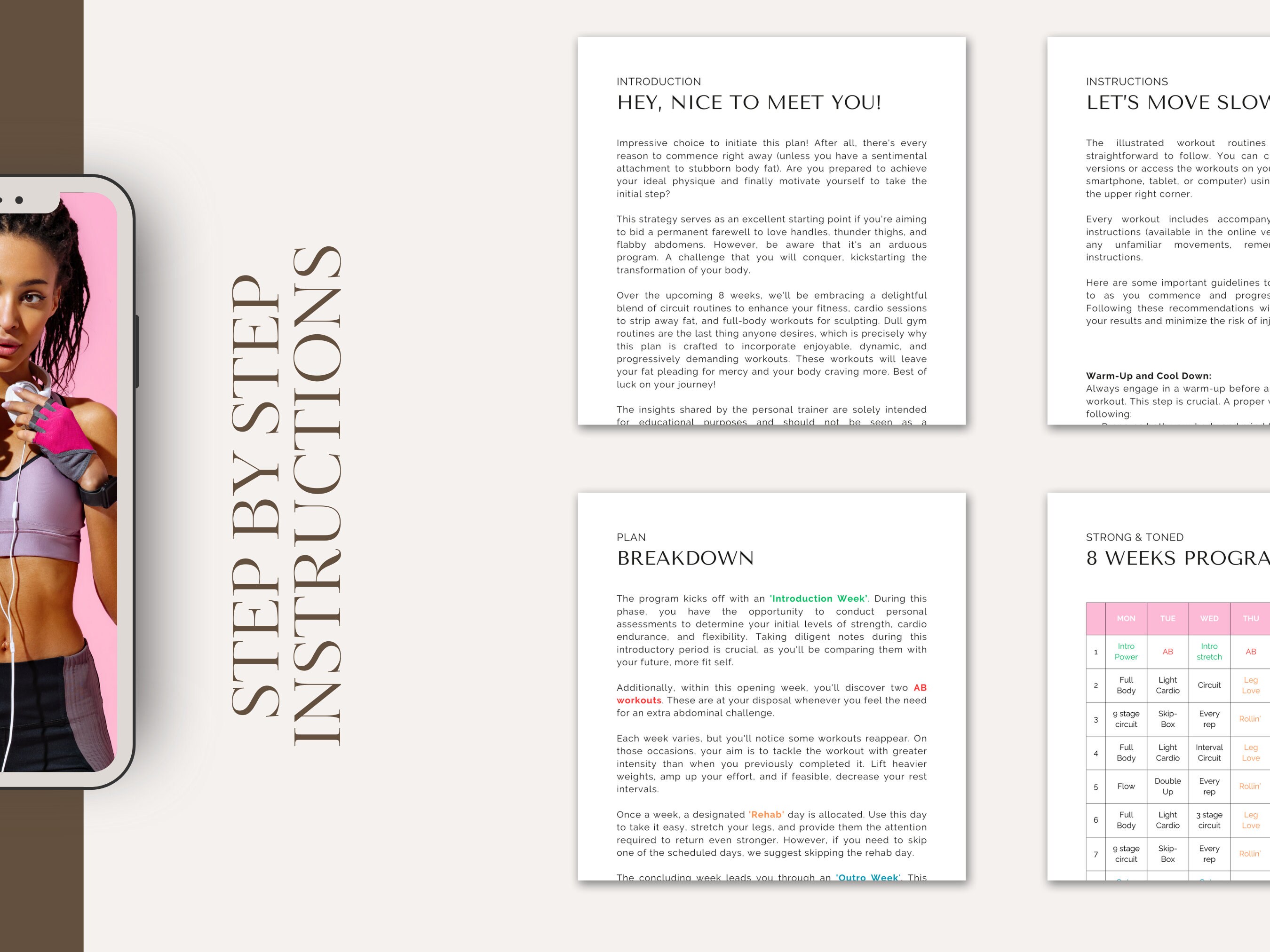 Workout Guide | Workout Plan | Canva Workout | Weight Loss Program ...