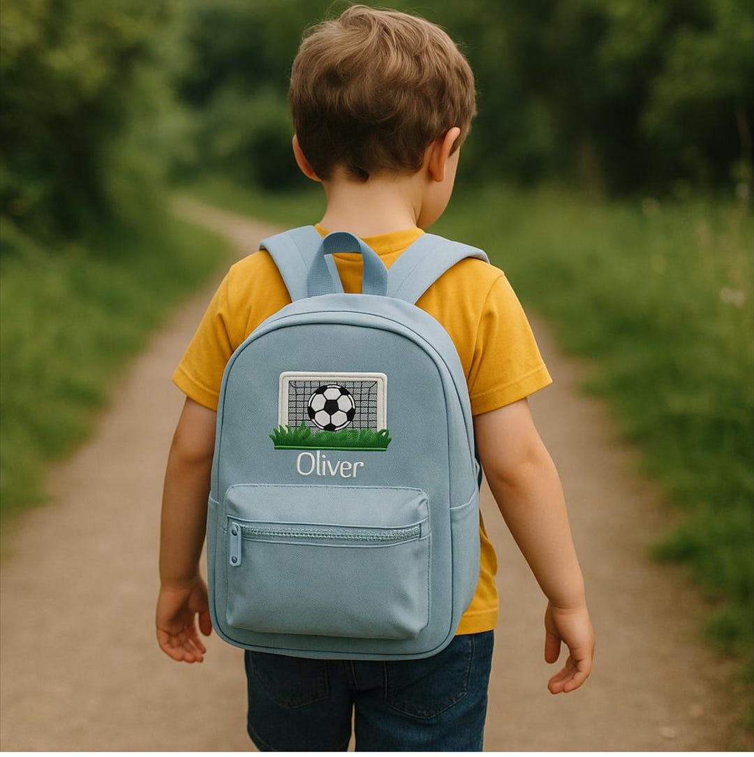 Embroidered Football Backpack: Personalized Nursery or School Bag - Etsy