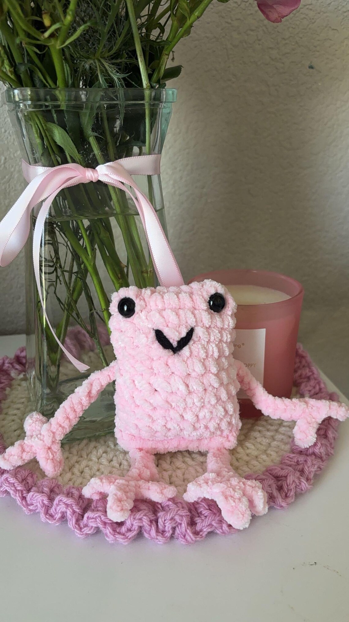 Cute Crochet Mat, Desk Mat, Crochet Placemat - Etsy