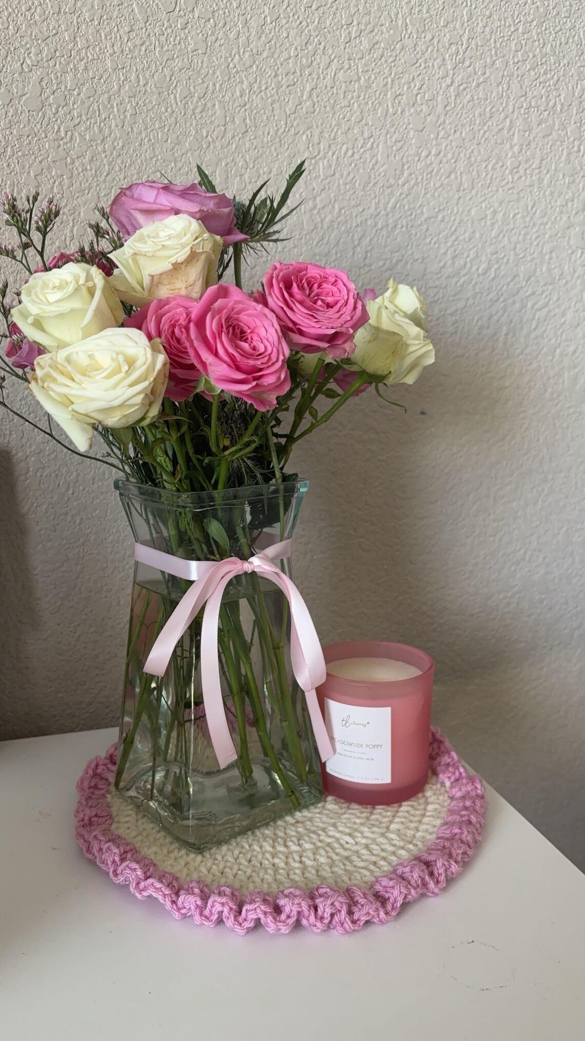 Cute Crochet Mat, Desk Mat, Crochet Placemat - Etsy