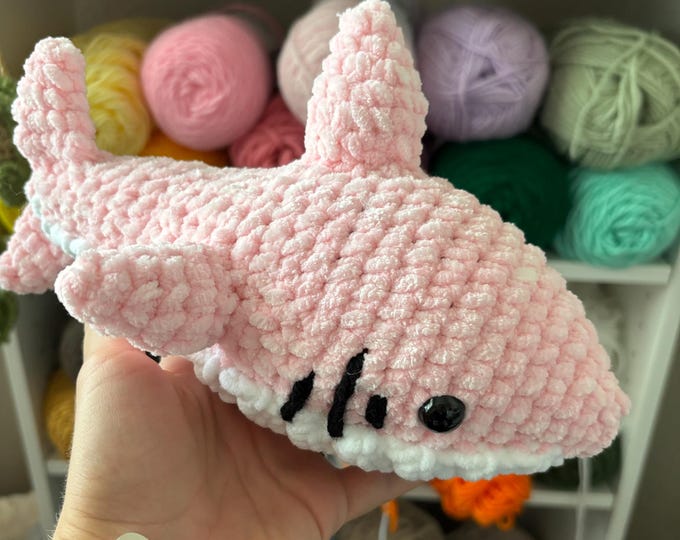 Pink Plush Shark - Etsy