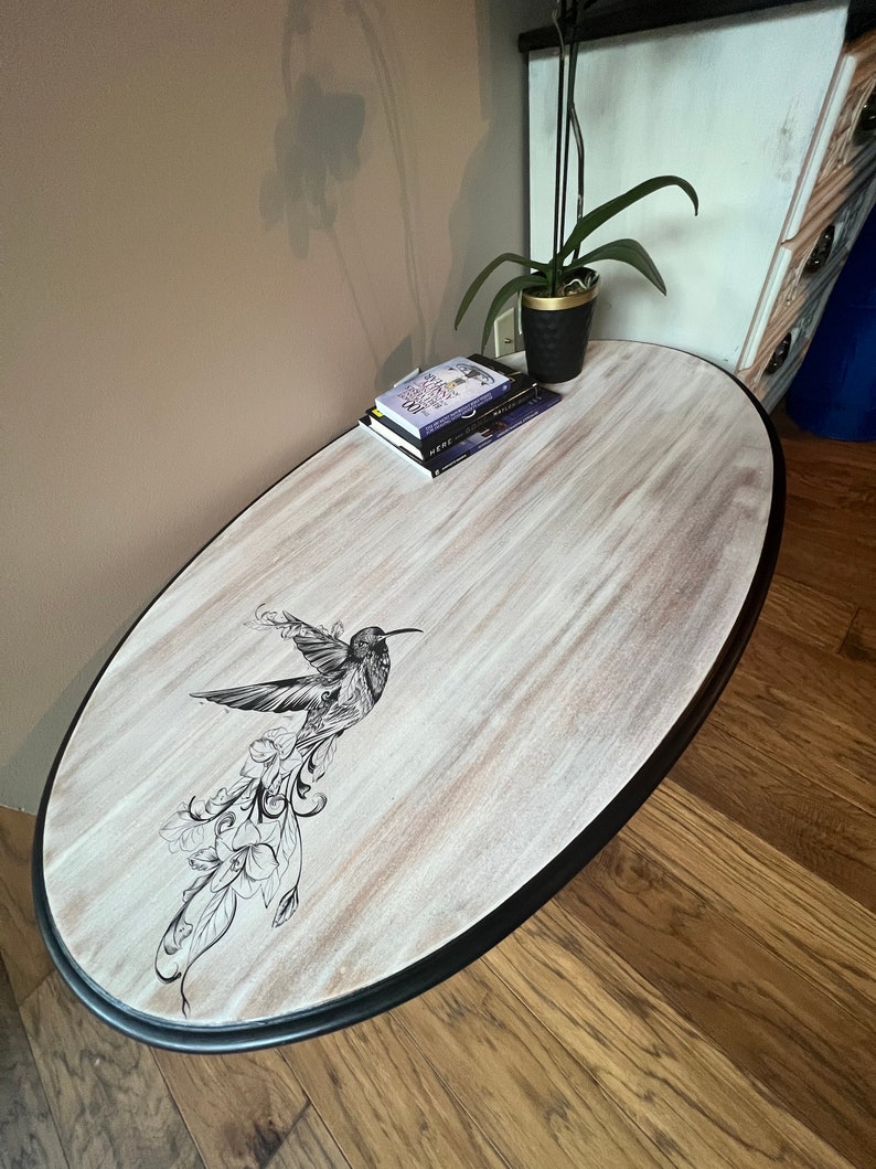 Oval Bird Coffee Table - Etsy