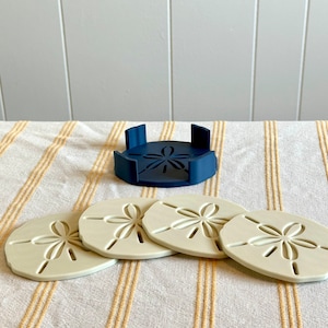 Sand Dollar Coaster 3d-printed Set - Etsy