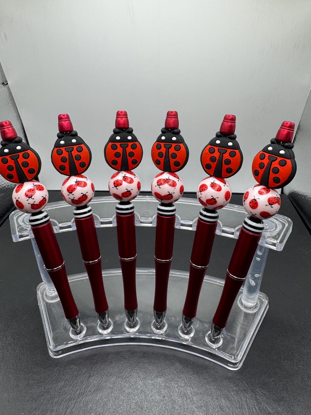 Ladybug Beaded Pen - Etsy
