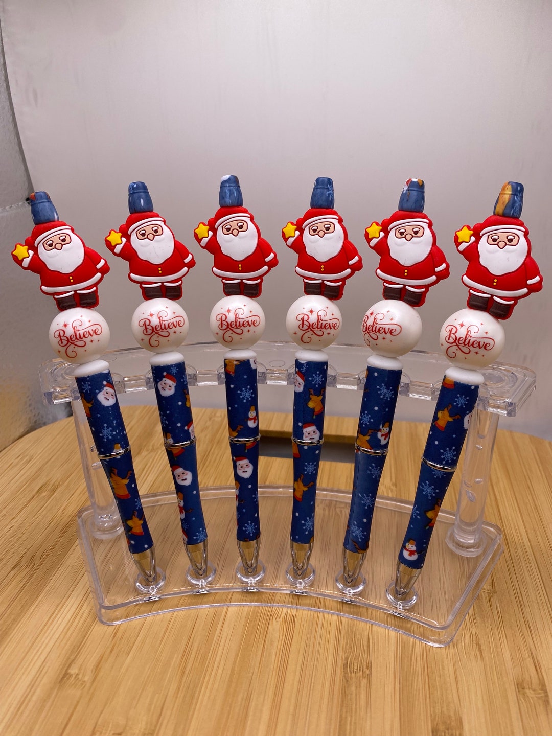 Santa Christmas Pen: Believe Holiday Tree Pen - Etsy
