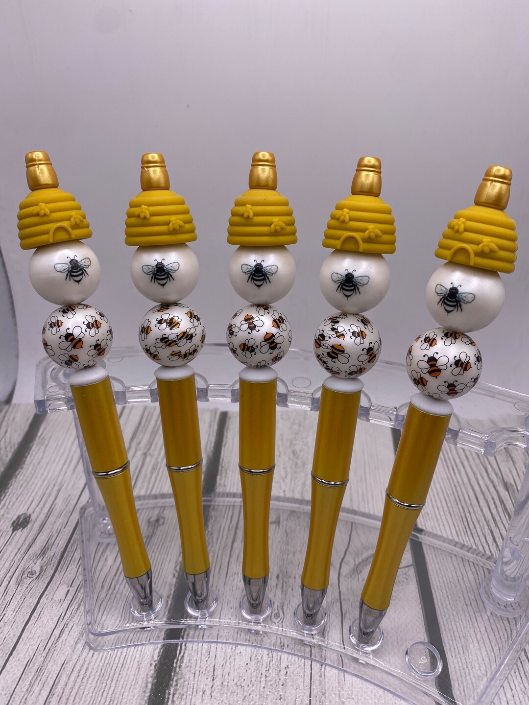 Beaded Bumble Bee Pen - Etsy