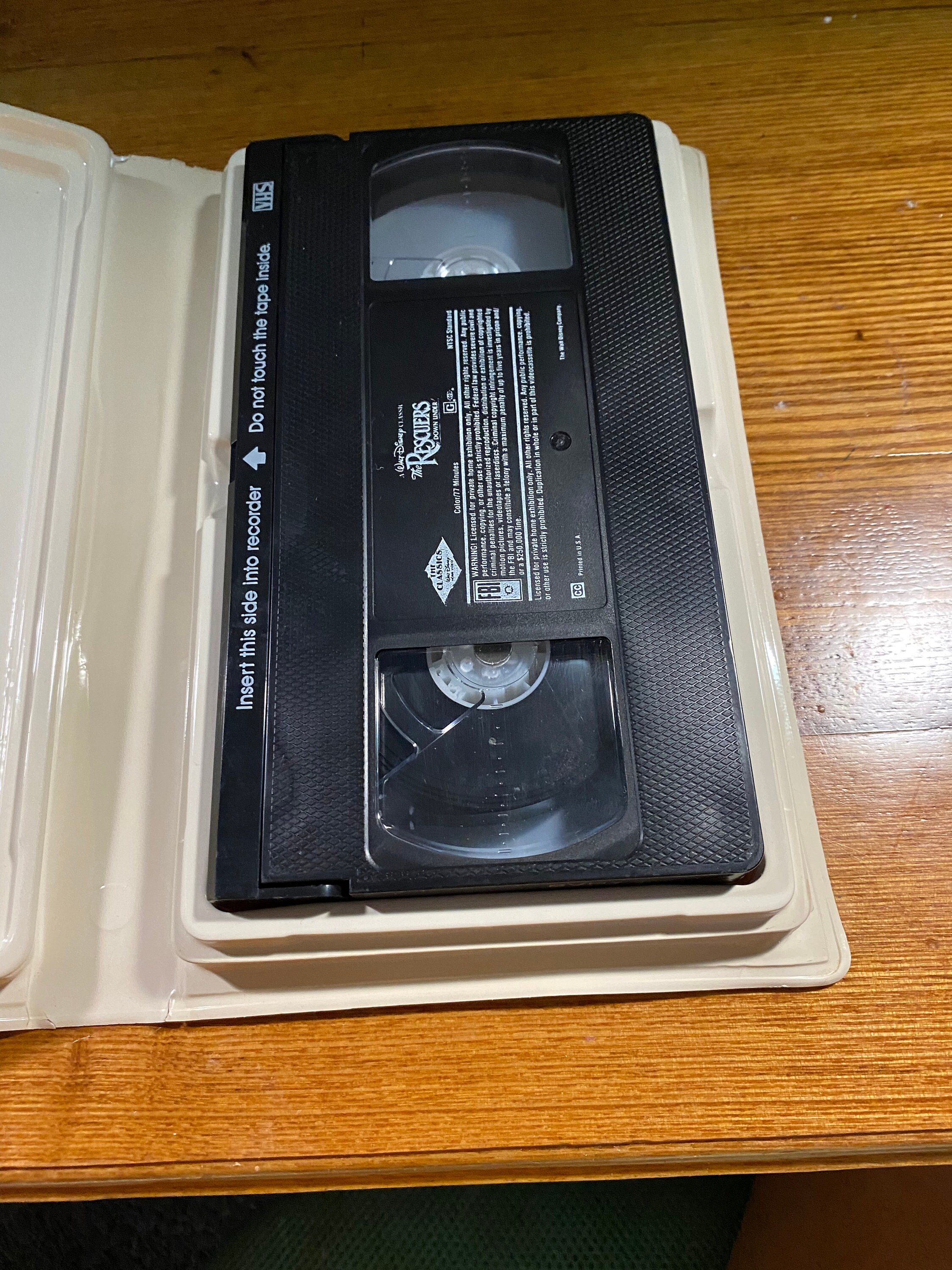 VHS Taped the Great Mouse Detective Black Diamond Classics - Etsy