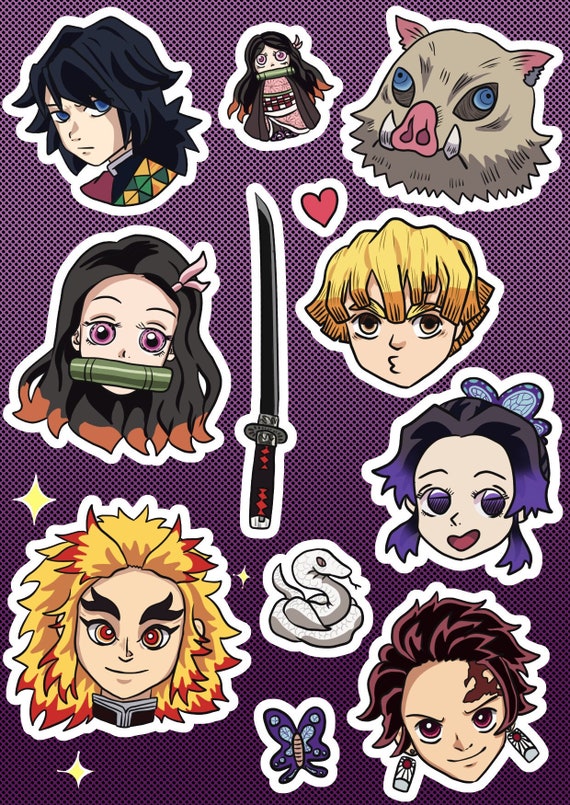 Demon Destroyers Sticker Sheet - Etsy