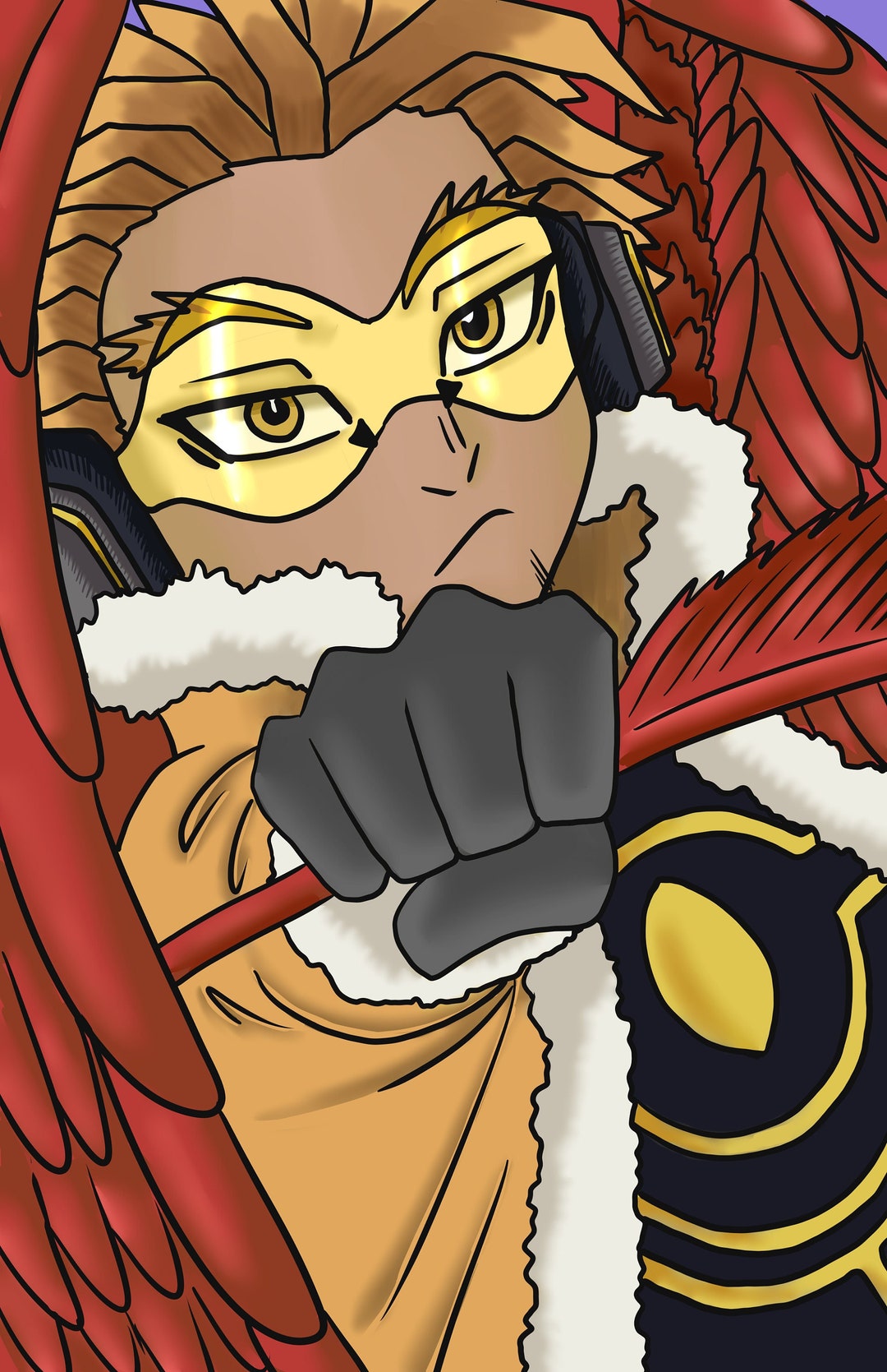 The Winged Hero - 11x17 Print - Etsy