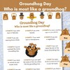 Groundhog Day, Groundhog Roll & Race, Dice Game, Groundhog Day Game ...