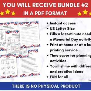 Memorial Day Bundle 2, Patriotic Activities, Interactive Games, Digital ...