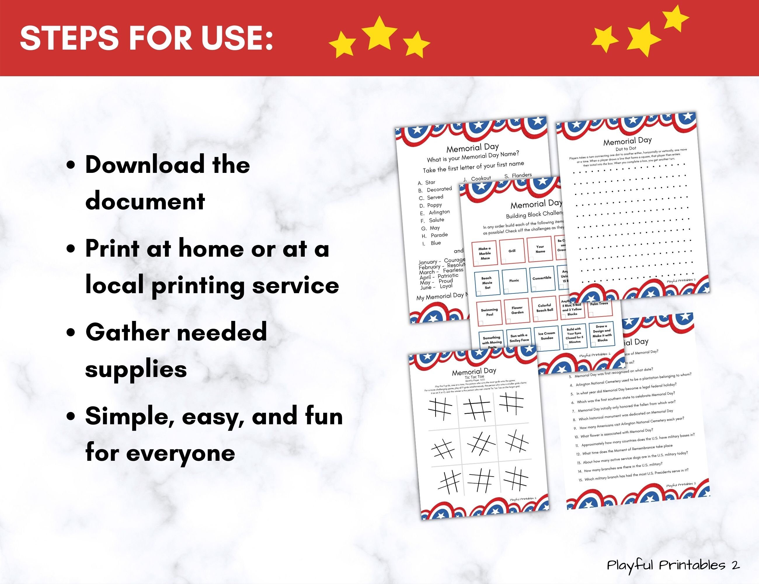 Memorial Day Bundle 2, Patriotic Activities, Interactive Games, Digital ...