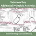 Veterans Day Bingo Patterns, Military Theme (printable PDF) - Etsy