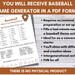 Baseball Name Generator, Baseball Party Game, Printable Activity ...
