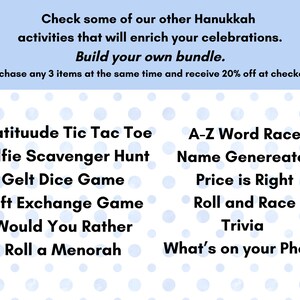 Hanukkah Selfie, Jewish Scavenger Hunt, Photo Challenge, Hanukkah Game ...