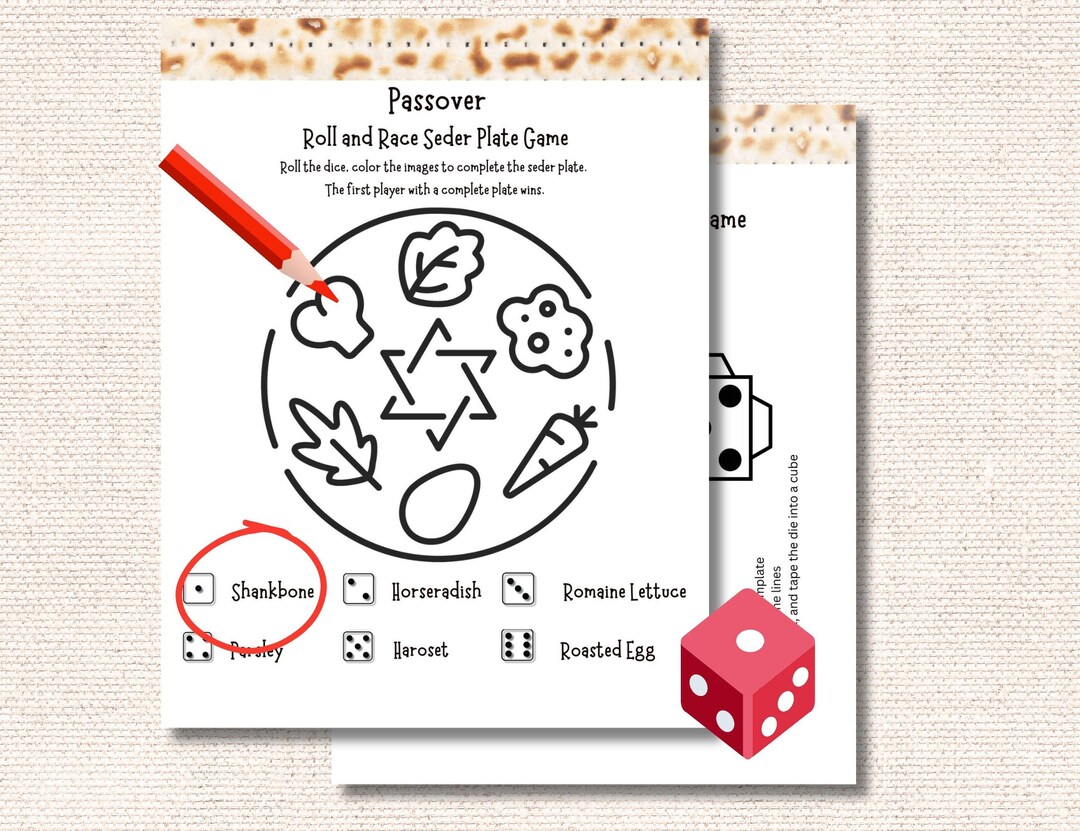 Passover Game, Seder Plate Game, Jewish Holidays, Jewish Celebration ...